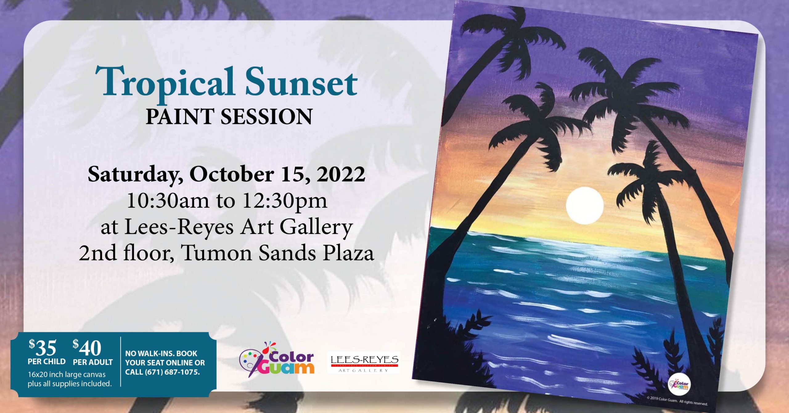 Sat Oct 15 Tropical Sunset – Color Guam