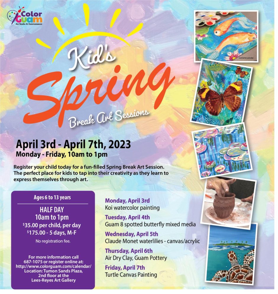 Kids Spring Break Art Session 2023 – Color Guam